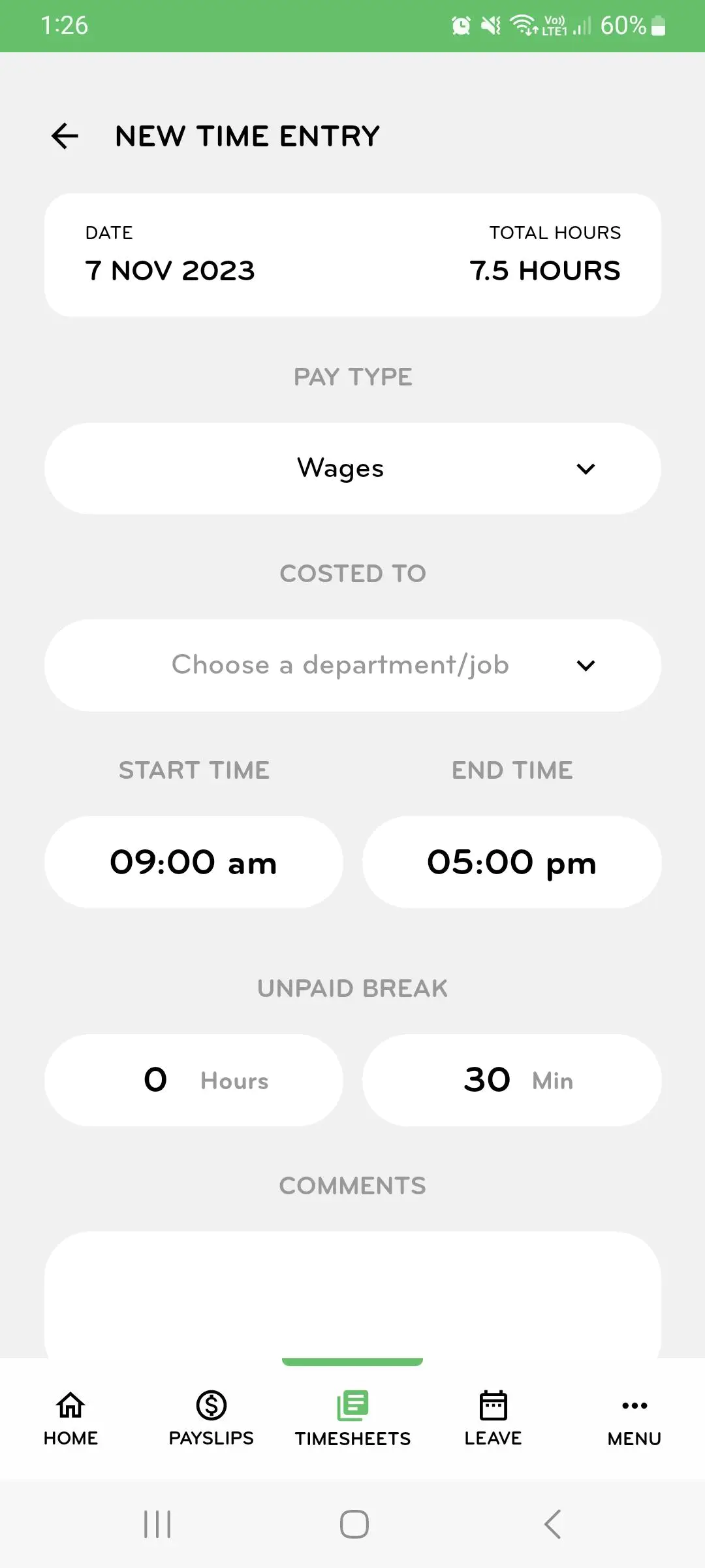 Smartly | Timesheet guide for employees